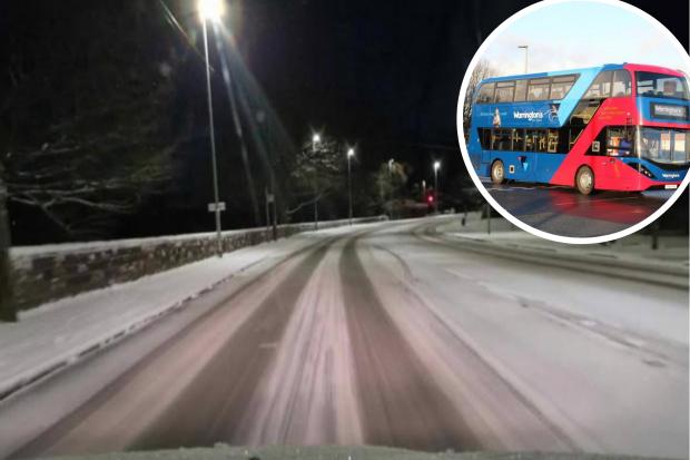 Bus services face major delays in Warrington due to snowfall and ice