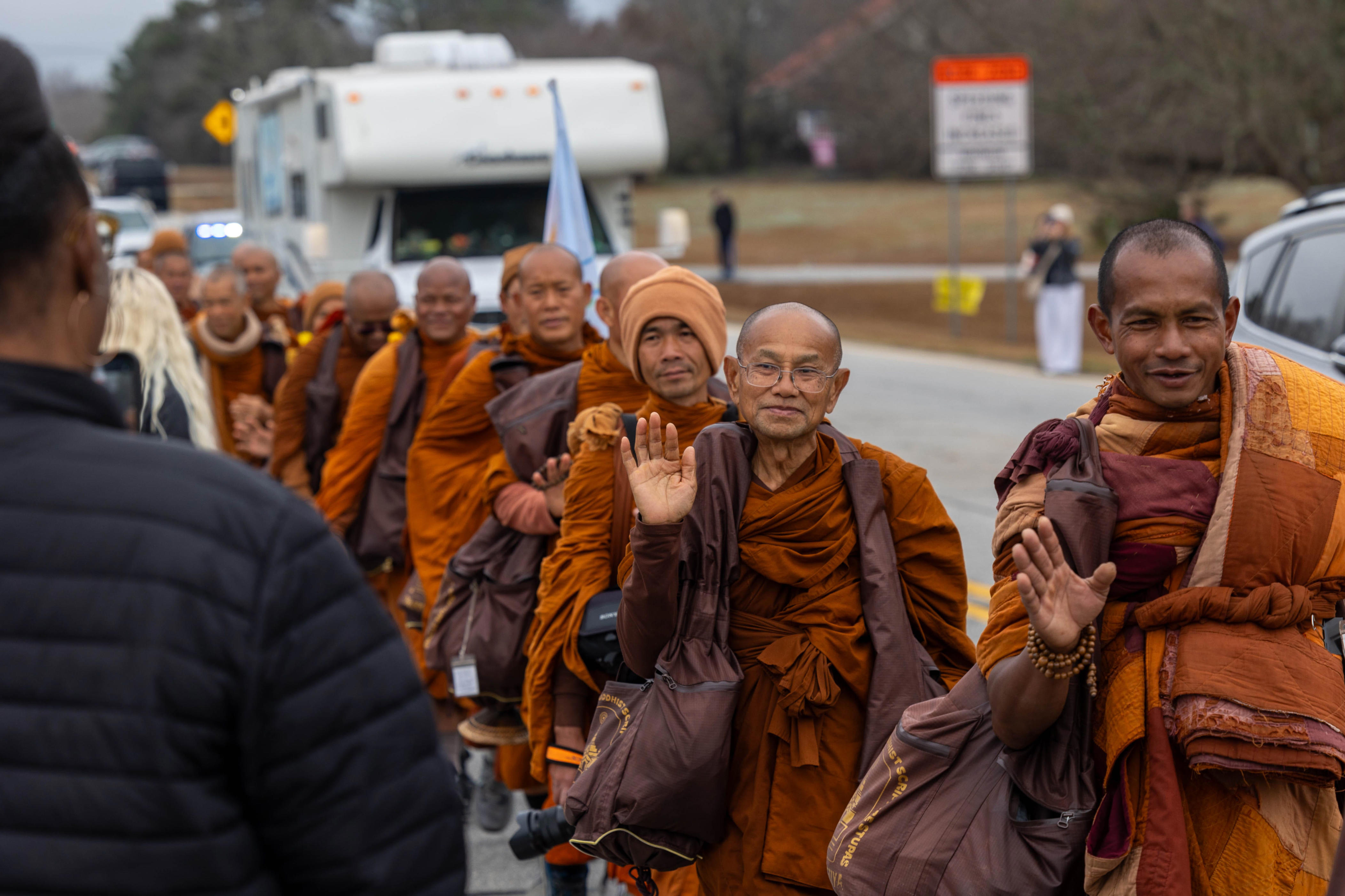 South Carolina welcomes Walk for Peace as monks cross Georgia border