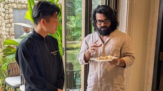 Japanese chef Takamasa Osawa whips up his famous biryani for Ram Charan ...