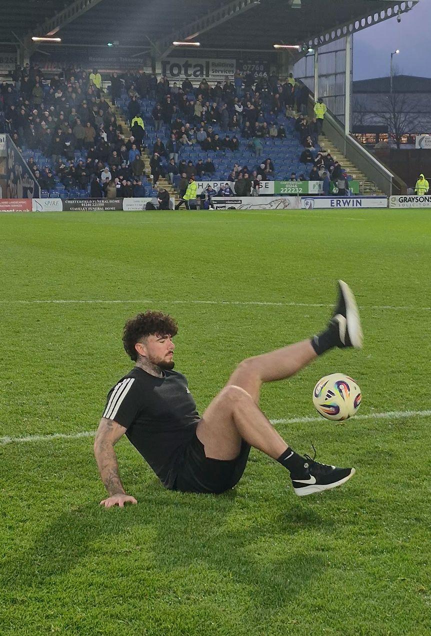 Jay Rosa stuns Chesterfield FC crowd with mental health message