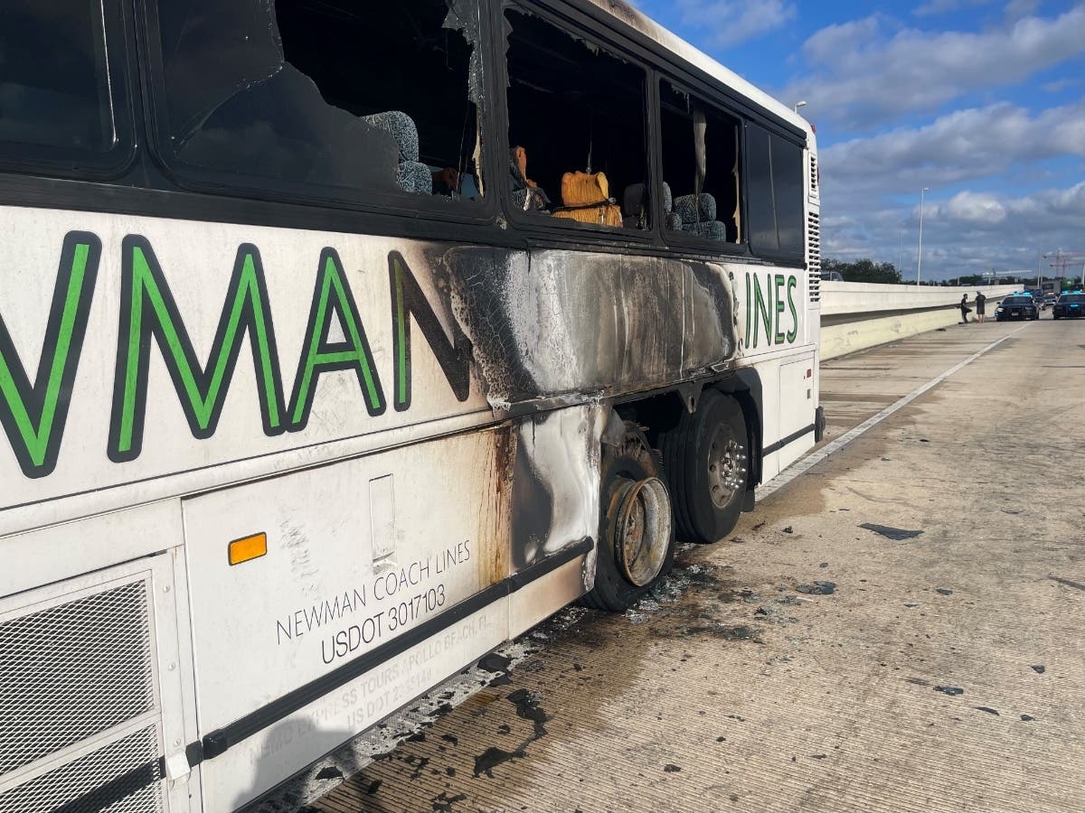 Charter bus caught fire on I-275 in Tampa: FL troopers