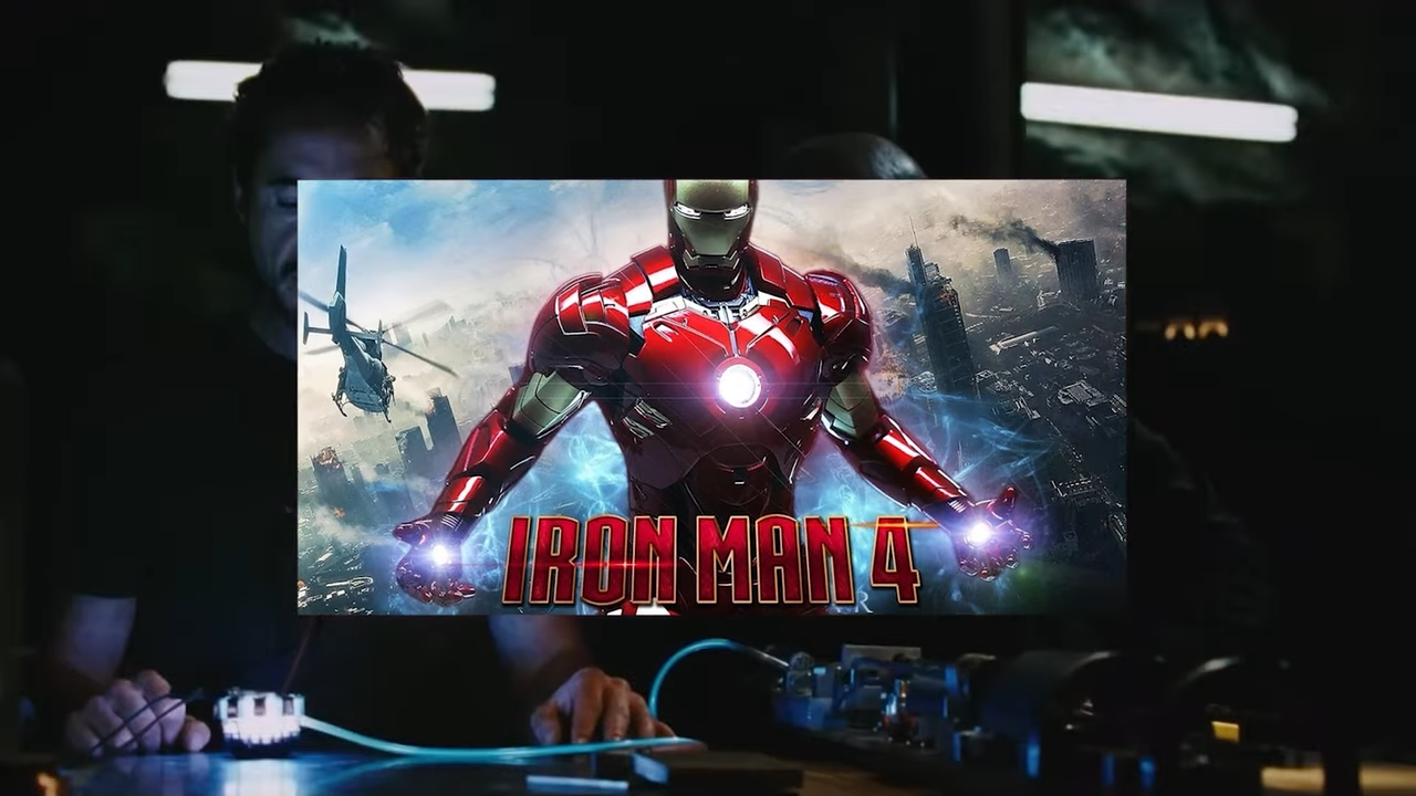 Iron Man 4 (2026) with Robert Downey Jr and Tom Holland