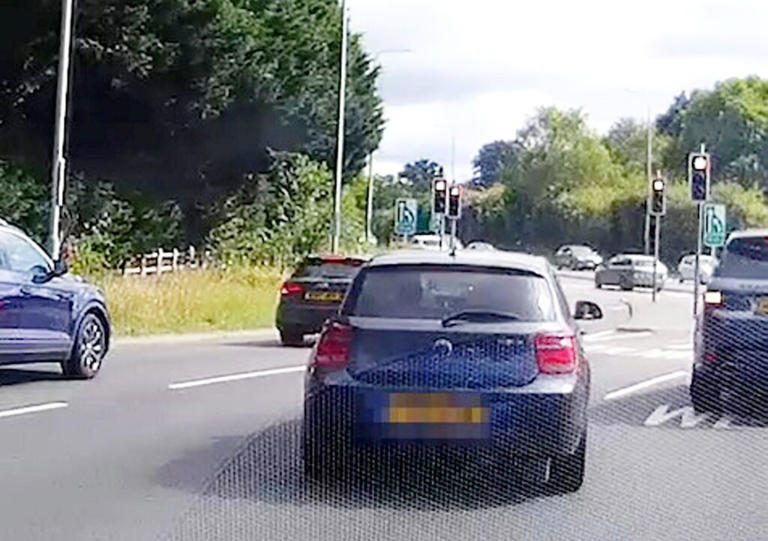 Dangerous driver jailed after 100mph police chase is caught on camera