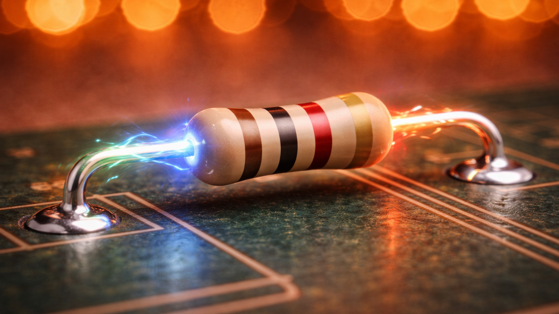 Resistors, the small part that controls current