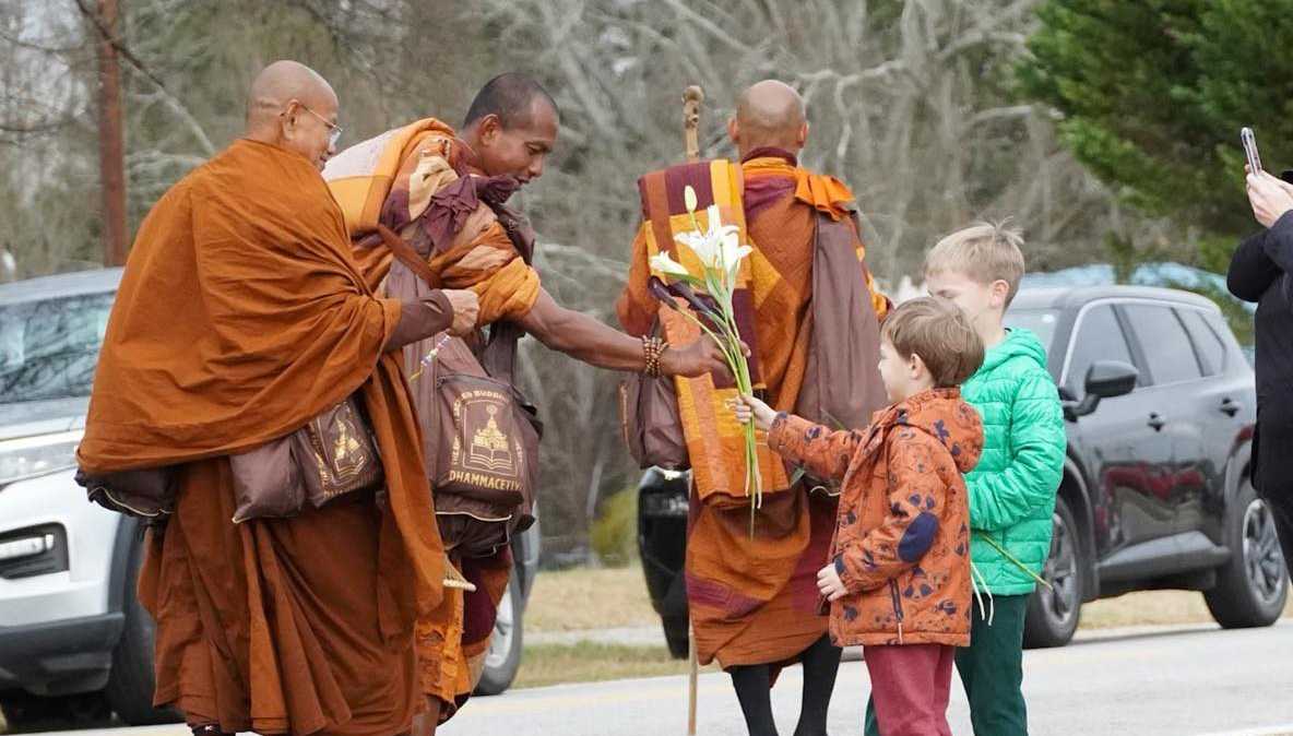 Monks walk for peace: Track them live using this map