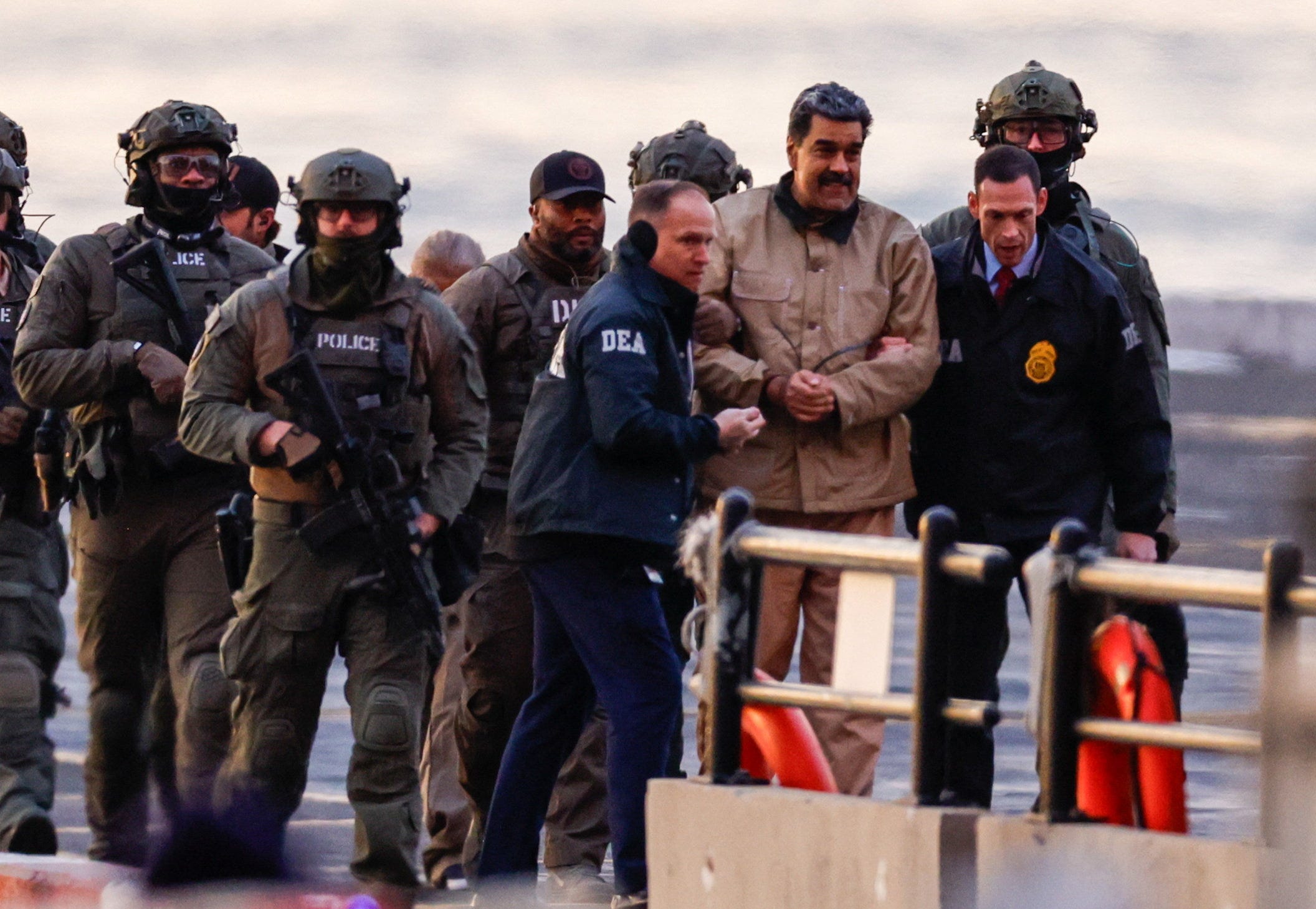 Venezuelan President Nicolas Maduro and his wife are in US custody ...