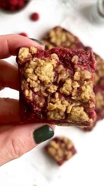 Raspberry crumble dessert bars