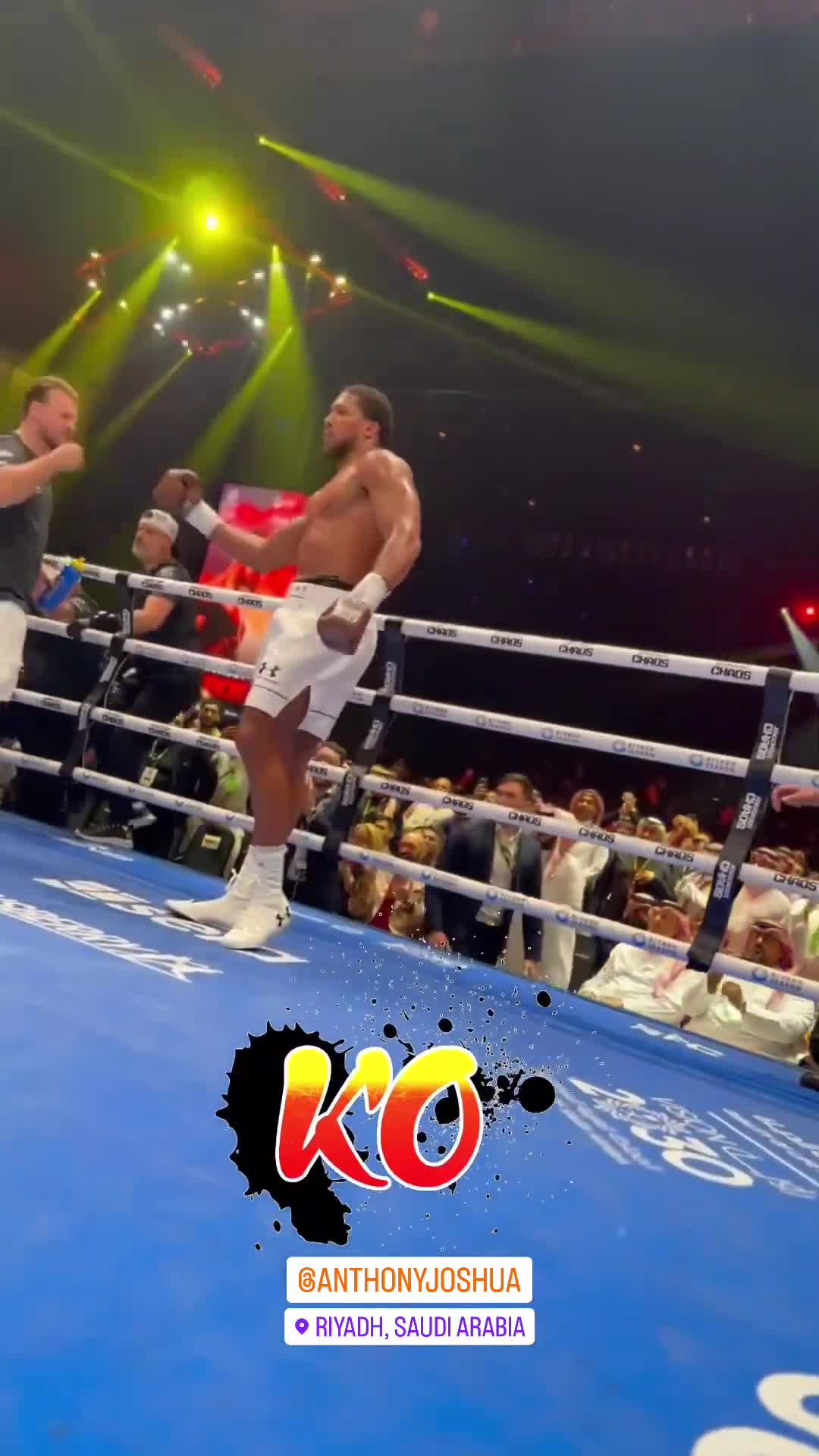 Anthony Joshua knocked out Ngannou 🔥