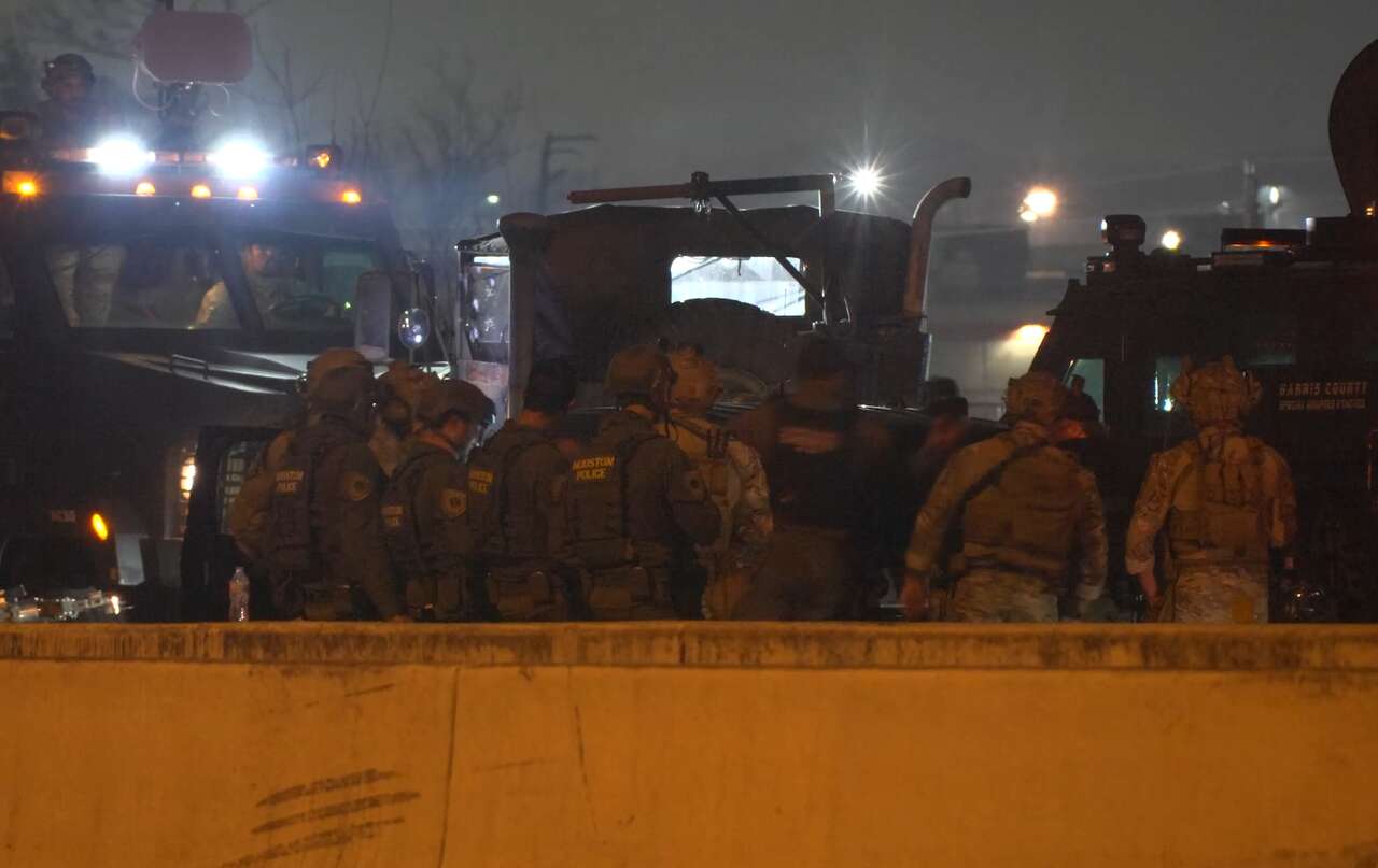 Driver of military-style truck strikes 10 vehicles, tries ramming ...