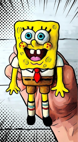 Crafting a real-life SpongeBob with needle felting