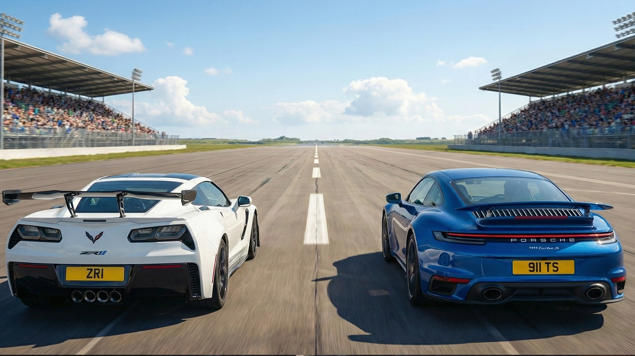 Corvette ZR1 vs 911 Turbo S