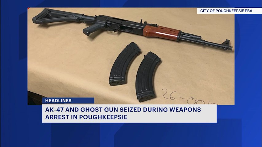 Man faces weapons charges after AK-47, ghost gun seized in Poughkeepsie