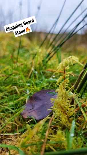 Easy chopping board stand