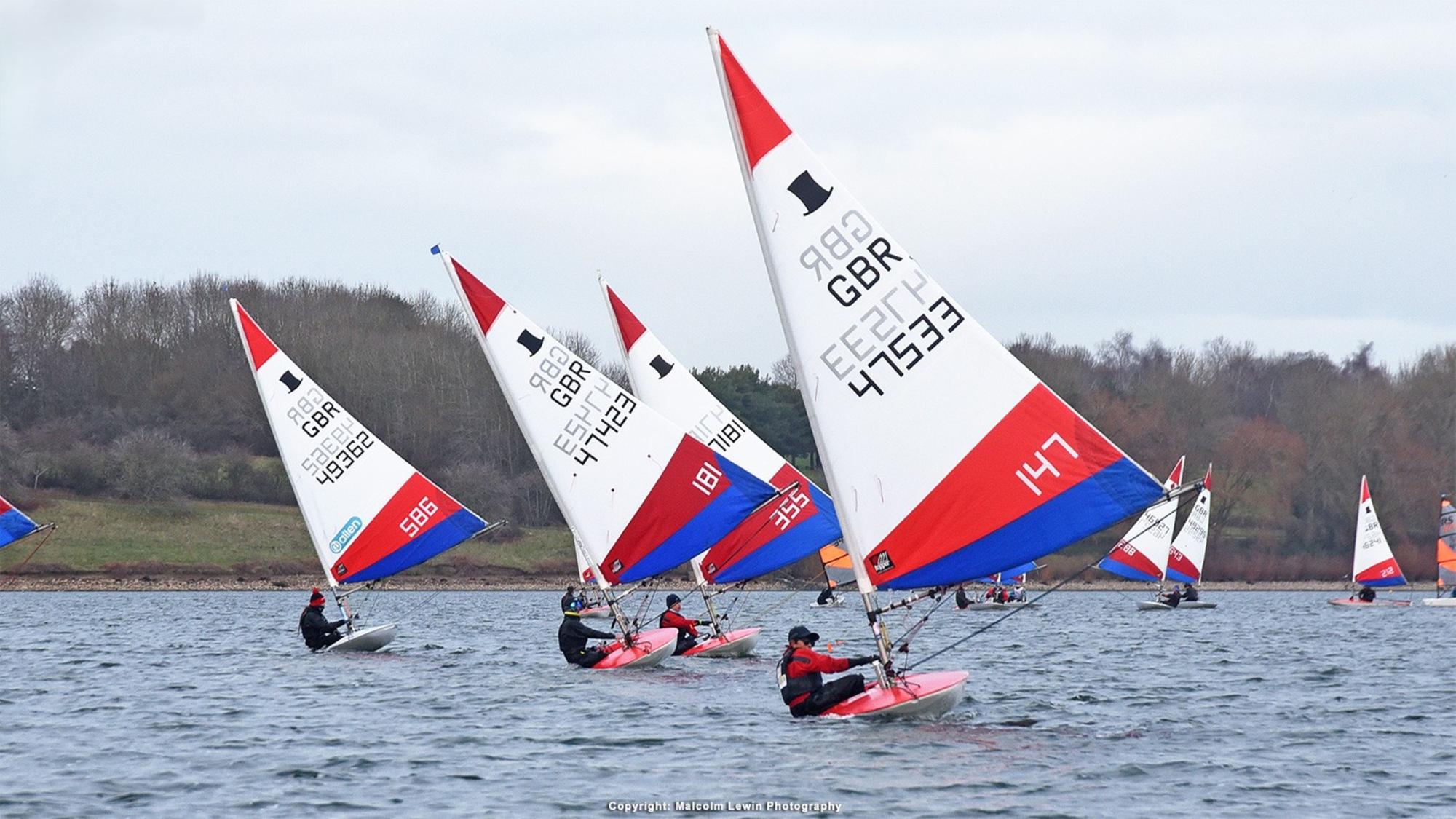 Young sailors compete for honours at Draycote Water