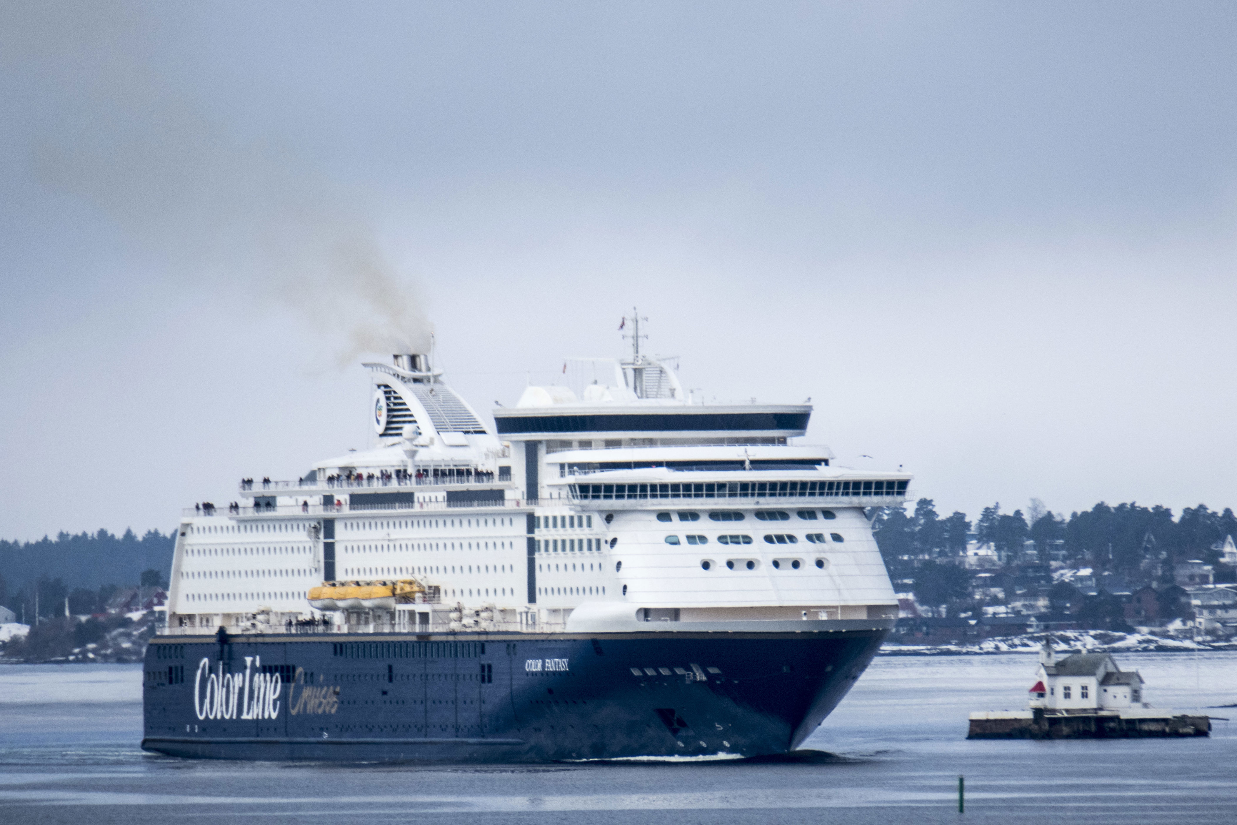 Alle Color Line-fergene har stoppet på grunn av nettverksfeil