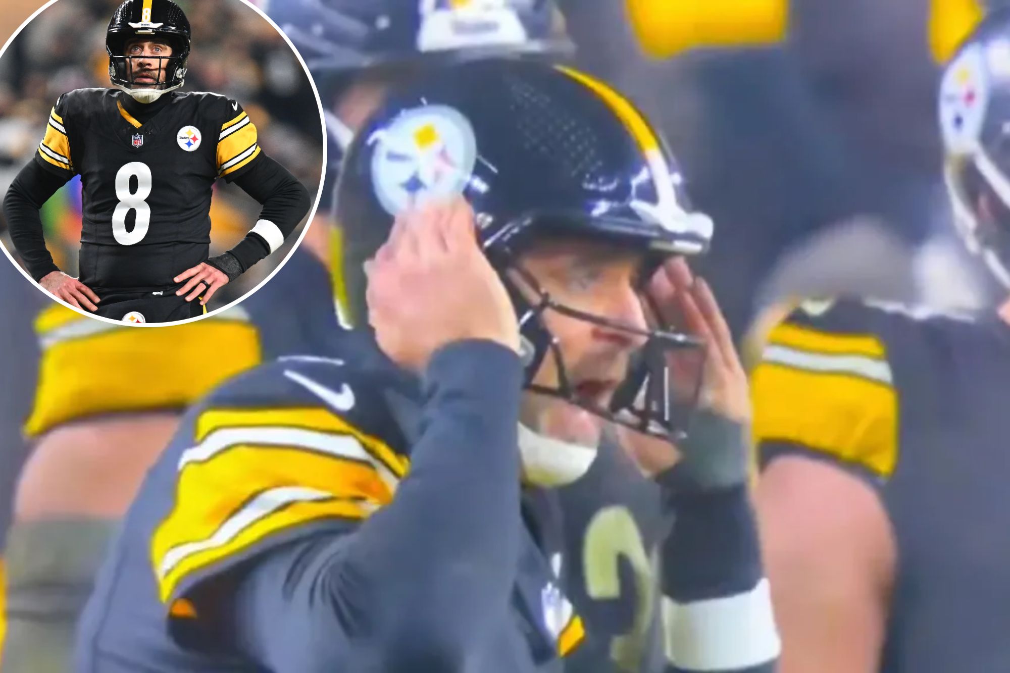 Fuming Aaron Rodgers explodes over helmet issues in final minutes of ...