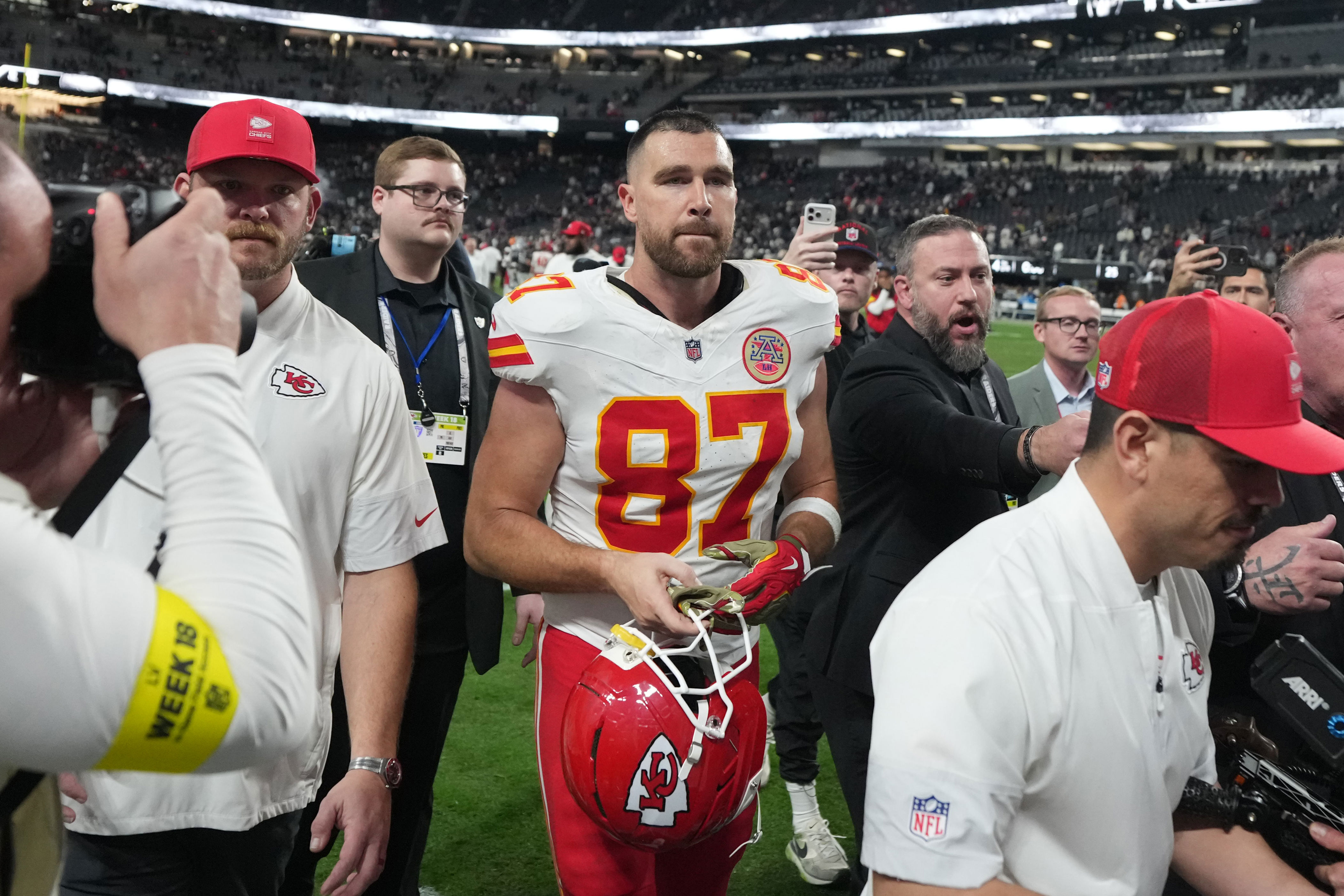 What Travis Kelce said about retirement following final Chiefs game of ...