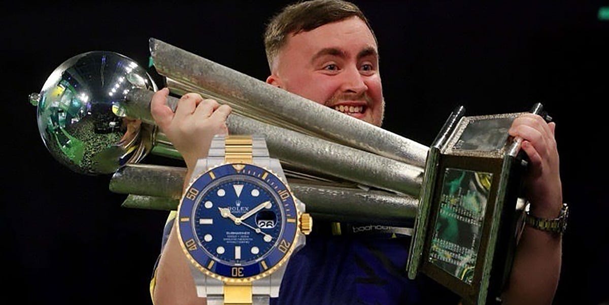 Luke Littler won the darts championship wearing a £16k Rolex Submariner ...