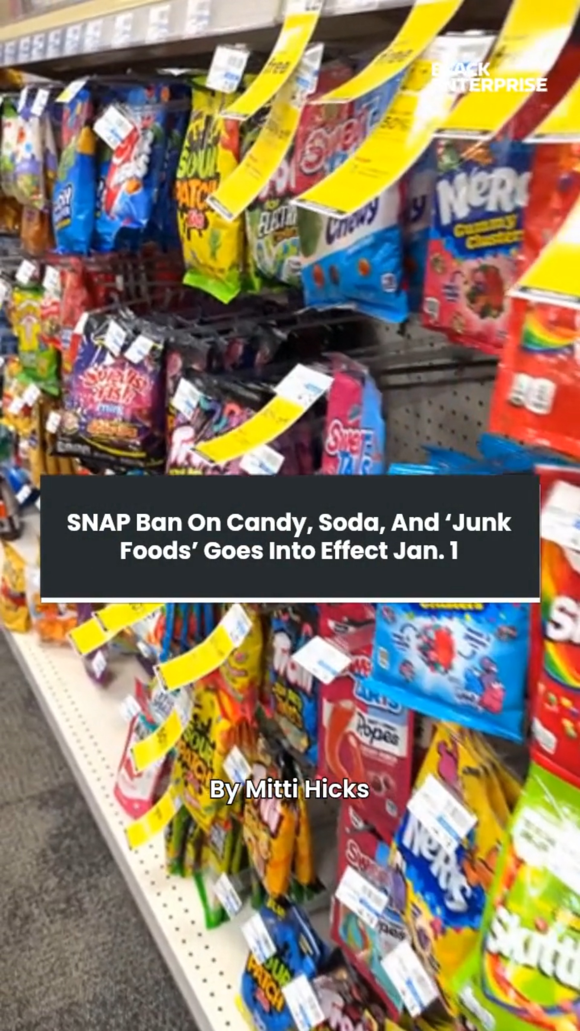 SNAP ban on candy, soda, and 'junk foods' goes into effect Jan. 1