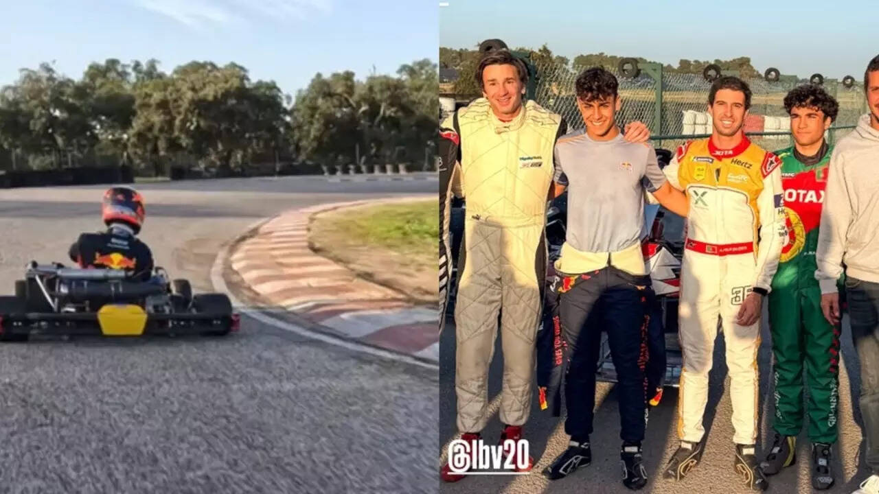 Getting the Christmas rust off: Antonio Felix da Costa hits the kart ...