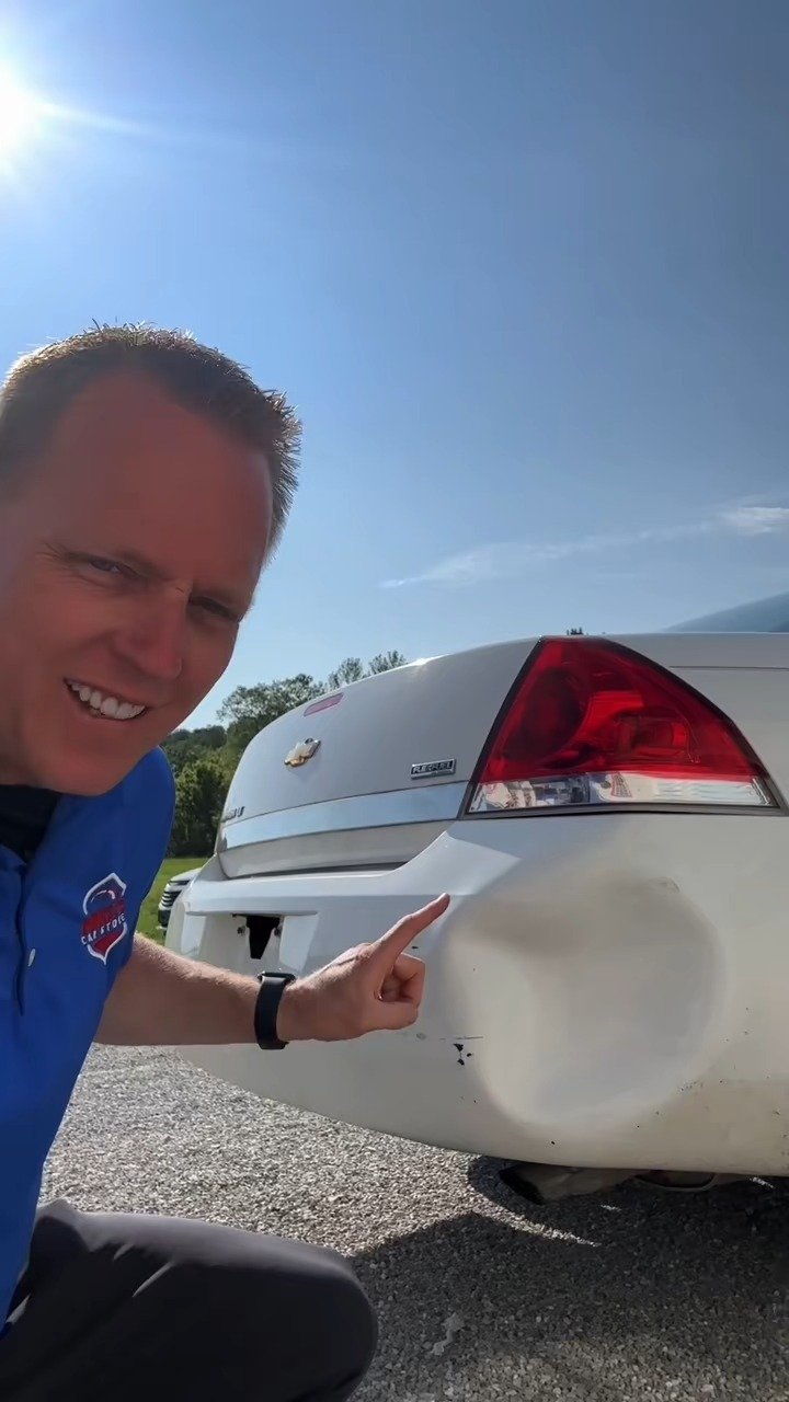 Fixing a small bumper dimple