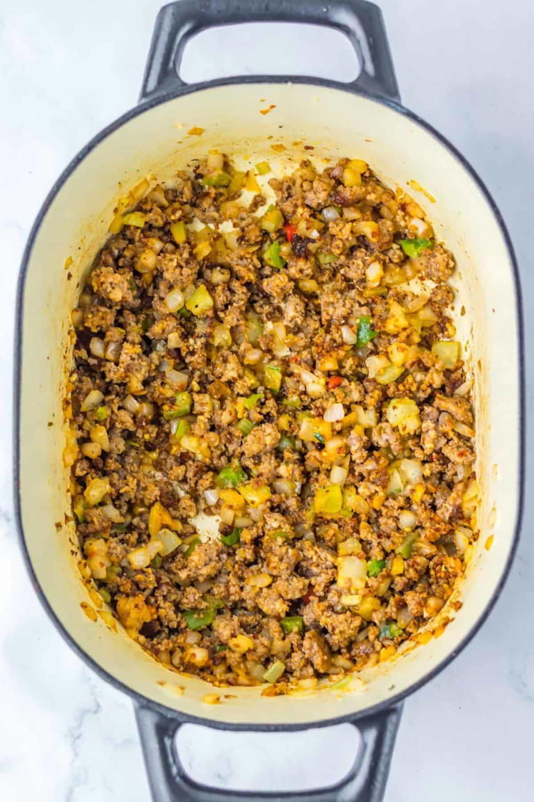 This one-pot potato and sausage chowder is comfort in a bowl