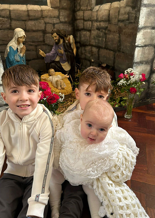 Irish model Mary Lee Lally looks glam as she celebrates baby's christening