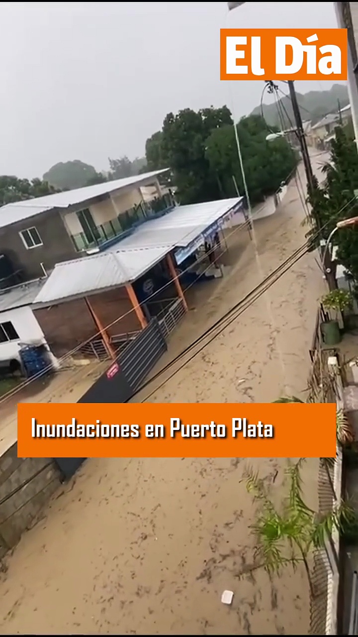 Intensas lluvias provocan inundaciones en Puerto Plata