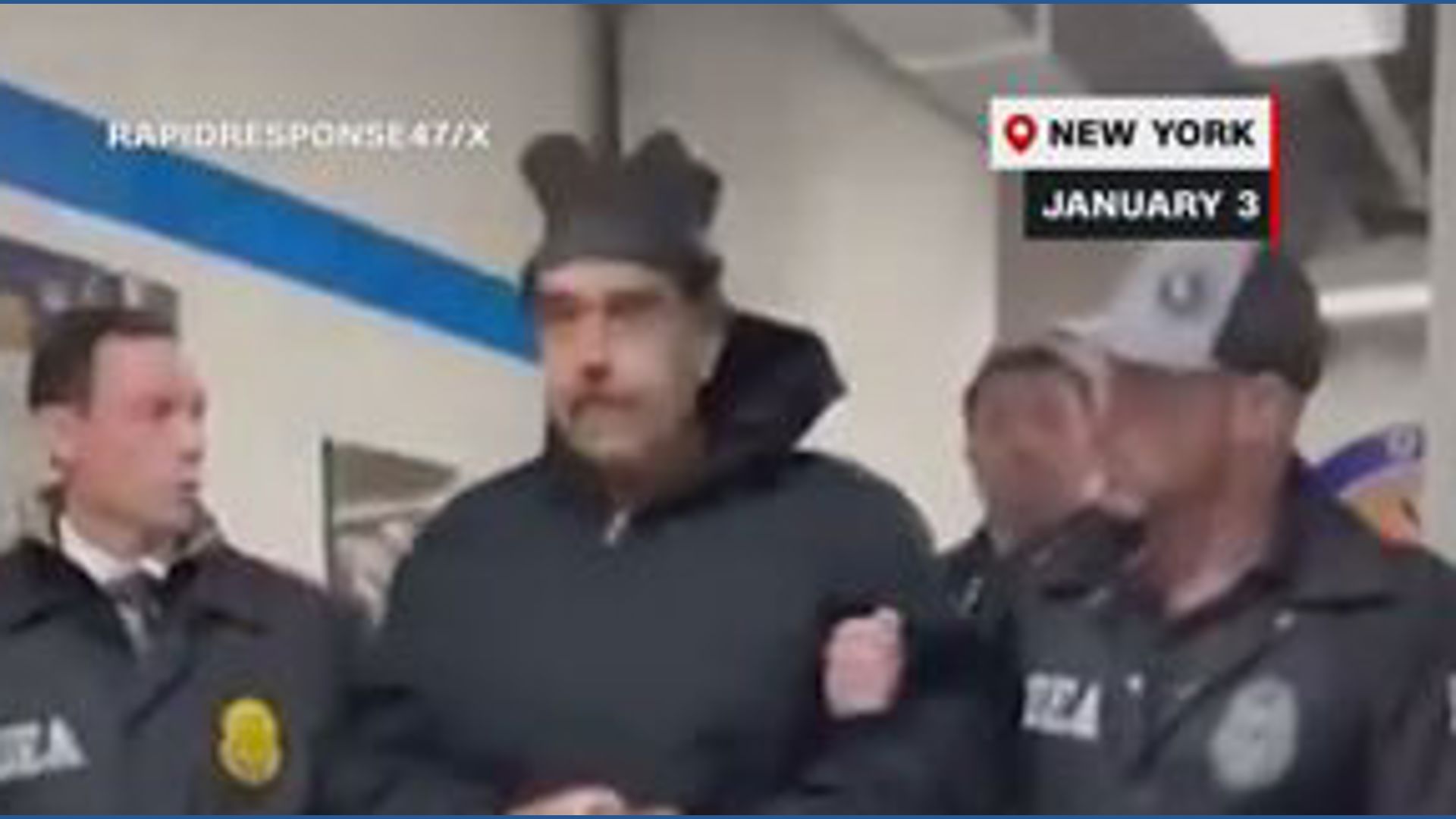 White House account posts apparent perp walk by Venezuelan leader ...