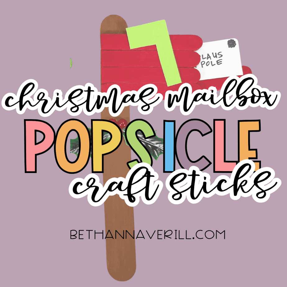 Christmas mailbox popsicle stick craft