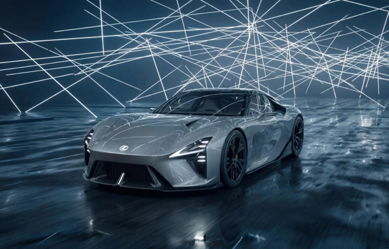 Lexus LFA concept revealed: Electric sports car signals brand's ...