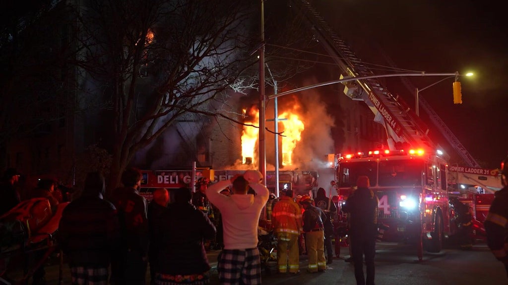5-alarm fire tears through Bronx building, leaving dozens without homes