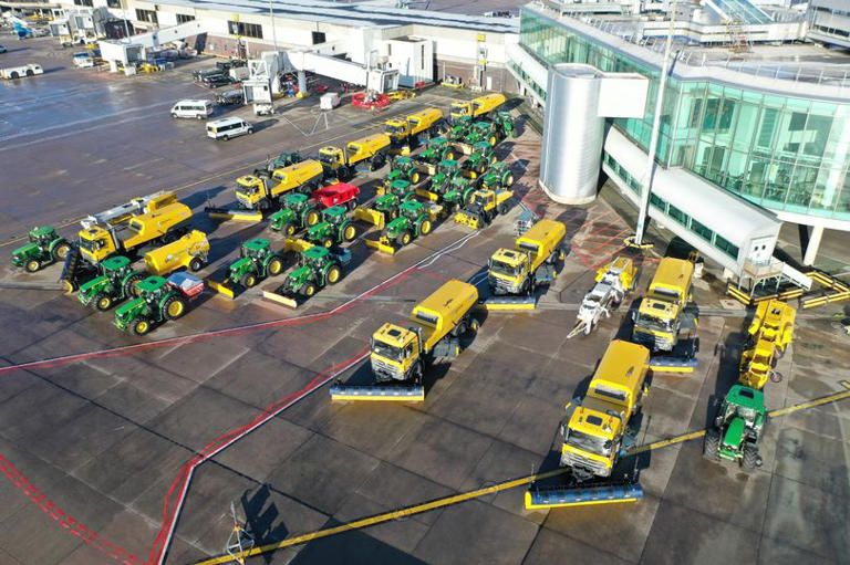 How Manchester Airport prepares for snow and ice as temperatures plummet