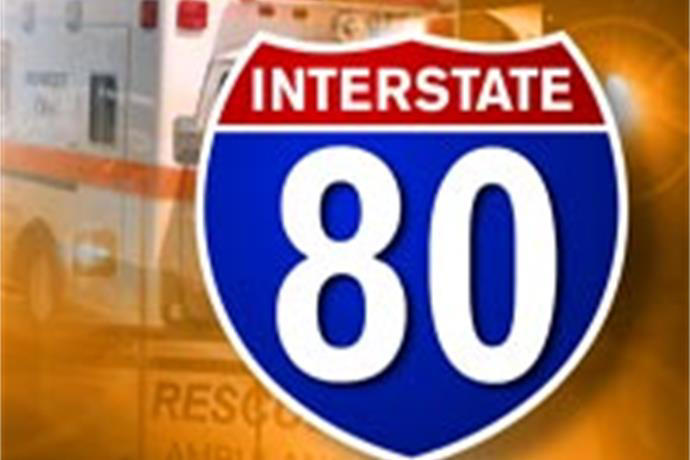 Interstate 80 closed after tractor trailer crash, fuel leaking