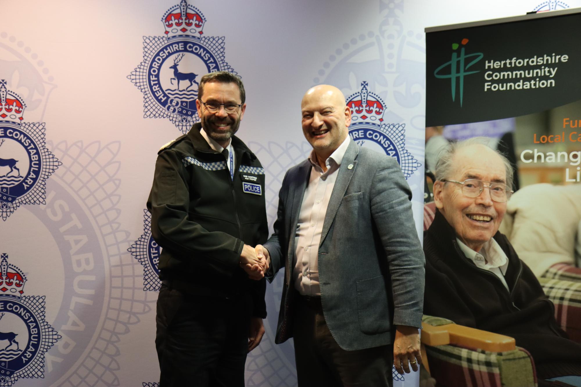 Community foundation chosen as Hertfordshire Constabulary’s first ever ...