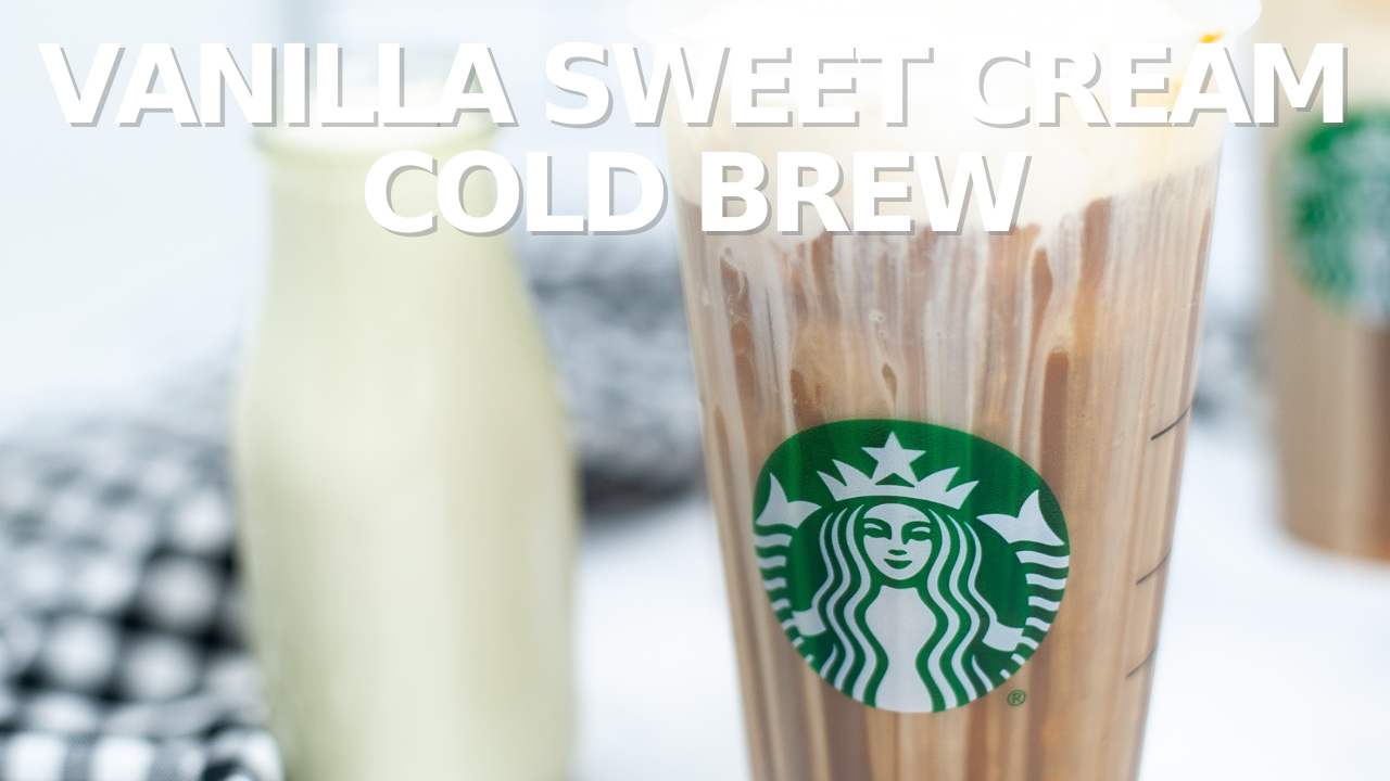 Sweet vanilla cream cold brew--Cafe-style coffee at home