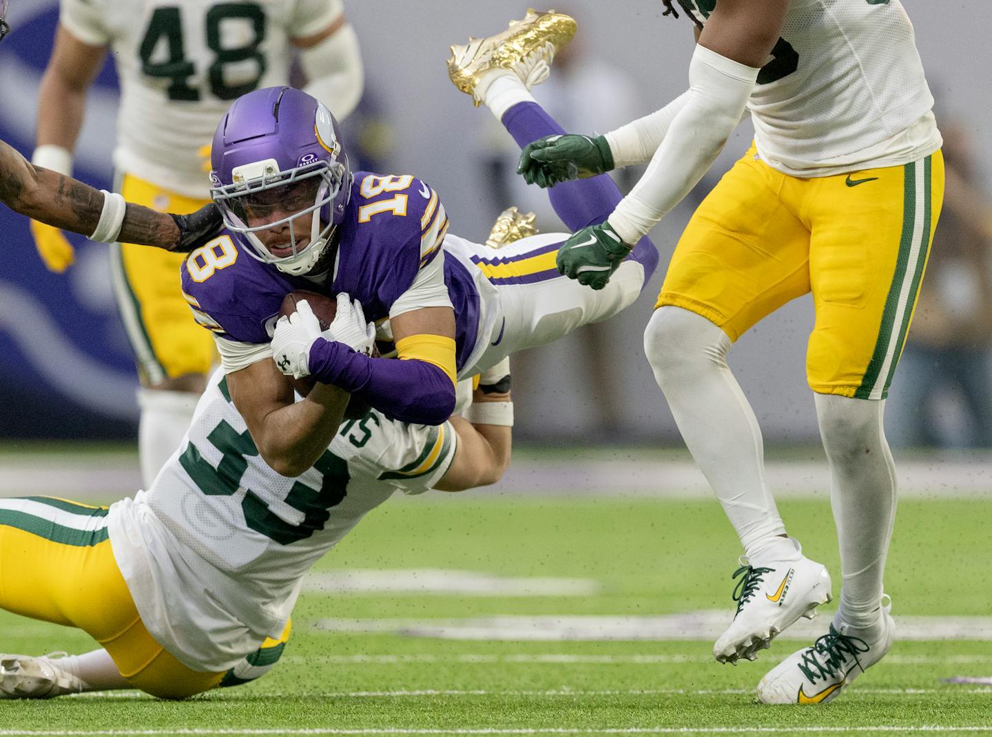 Justin Jefferson’s offseason plan with QB JJ McCarthy? ‘Getting my ...