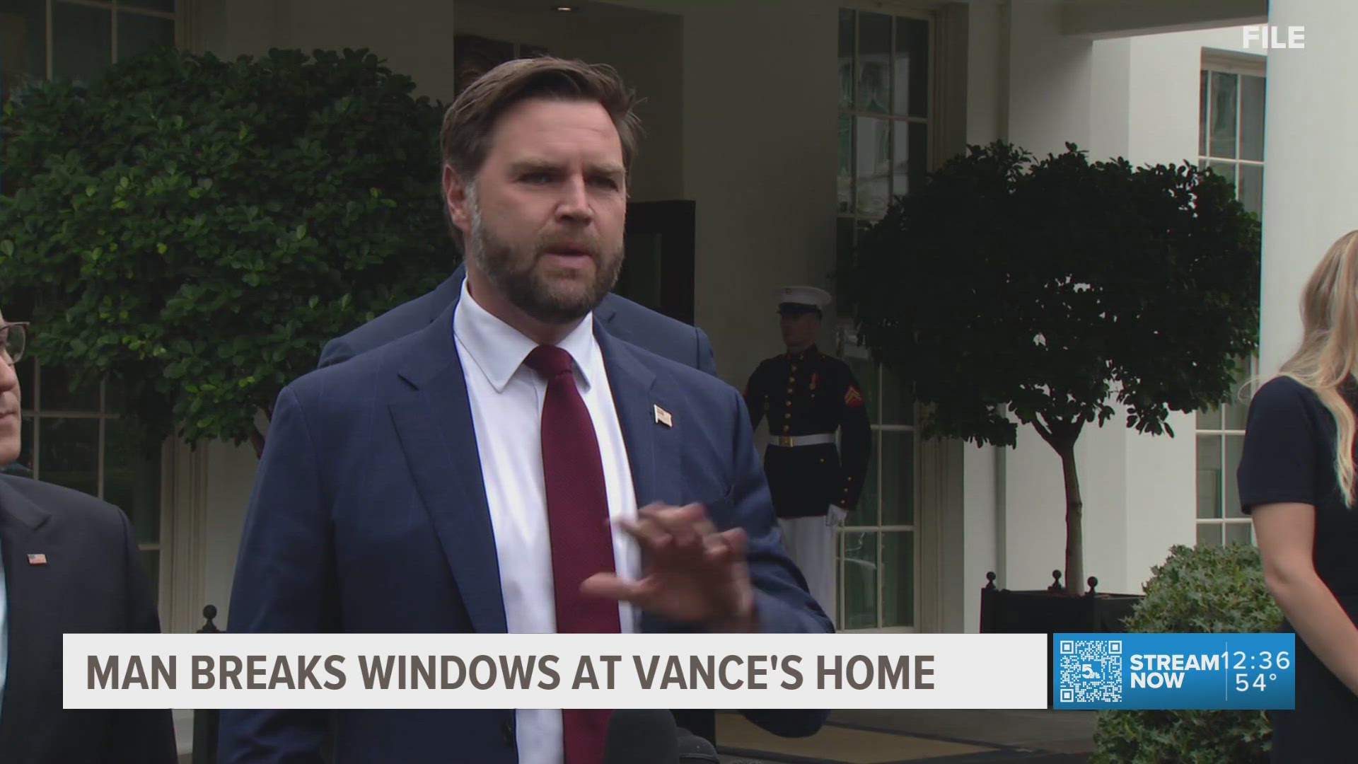 Man breaks windows at VP JD Vance's home