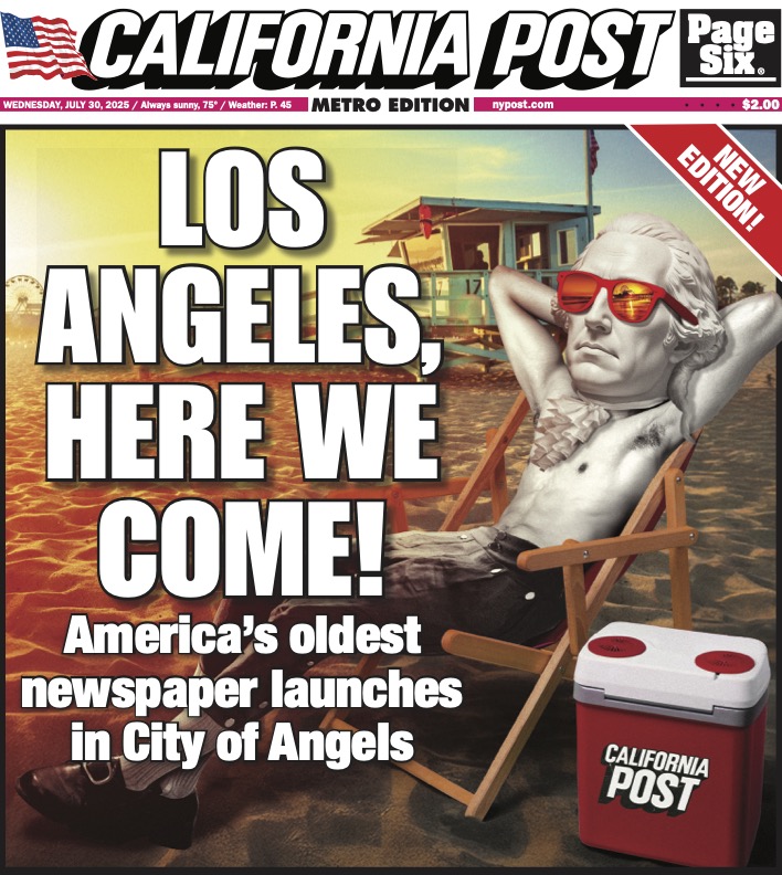 Roll out the red carpet! The California Post to launch on January 26 ...