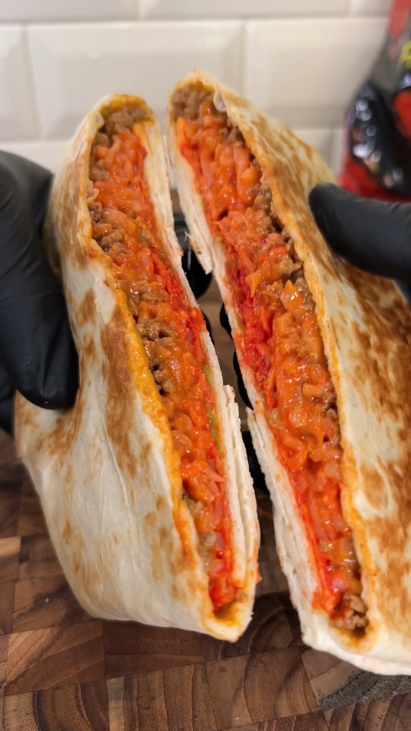 Spicy ramen crunchwrap