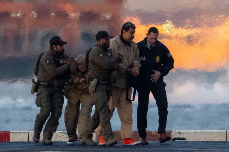 Shackled and defiant, Maduro pleads not guilty to US narcotics charges