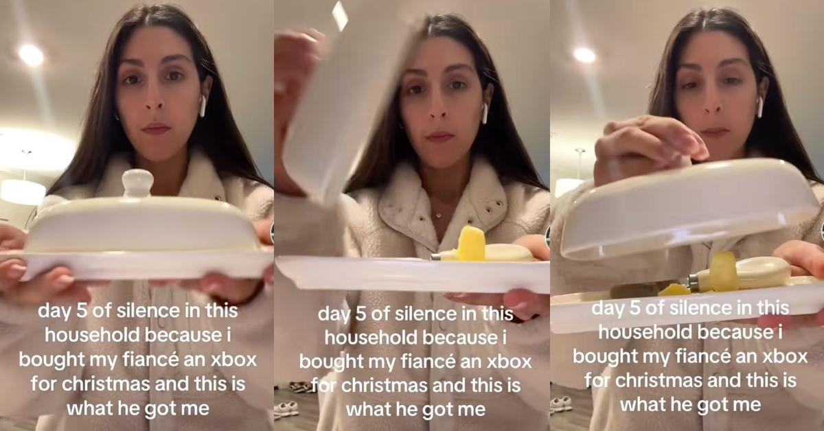 TikTok 'Butter Dish Woman' complains about fiancé's small gift after ...