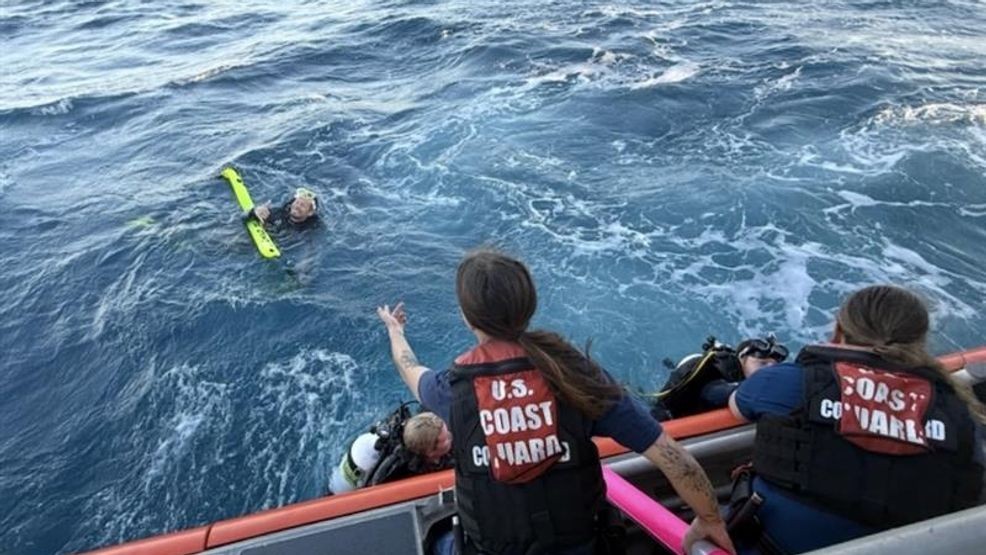 Stranded divers rescued by Coast Guard off Palm Beach