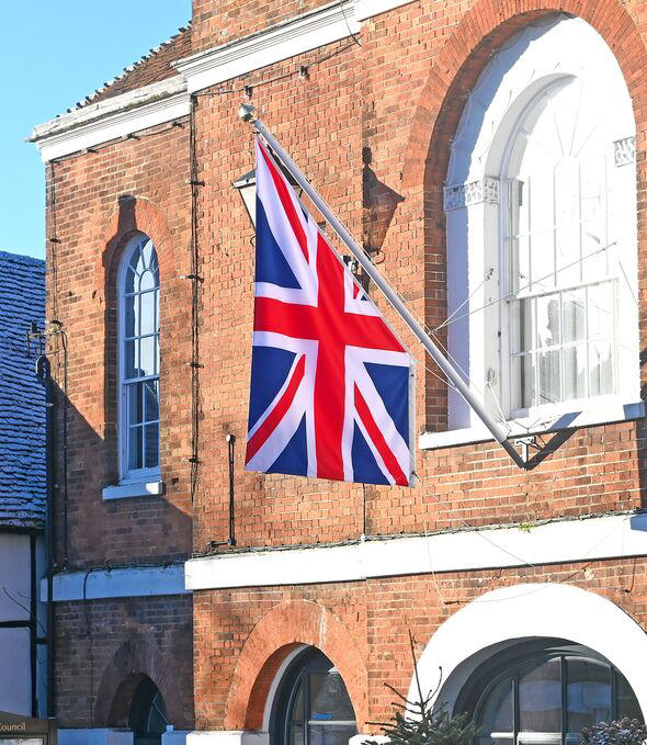Fury in UK town as 'pathetic' cut-off Union Jack flag installed outside ...