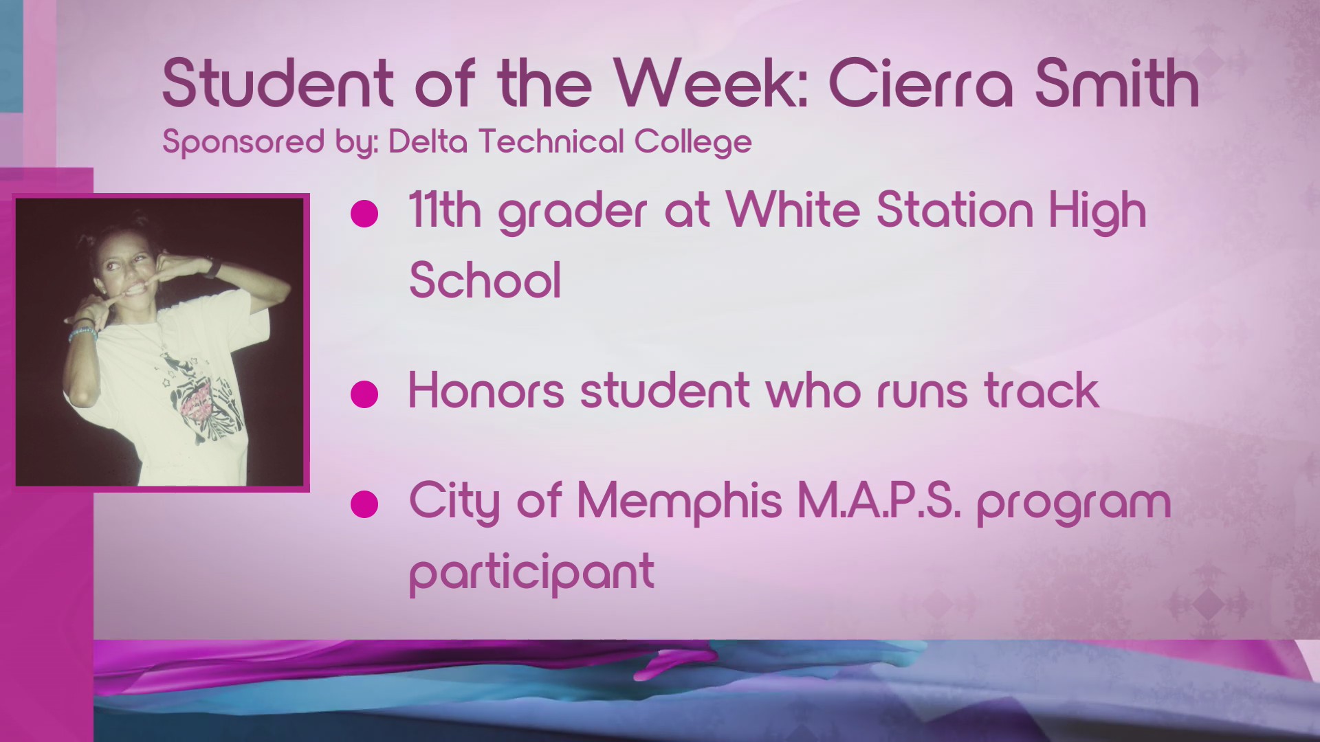 Student of the week celebrates White Station junior Cierra Smith