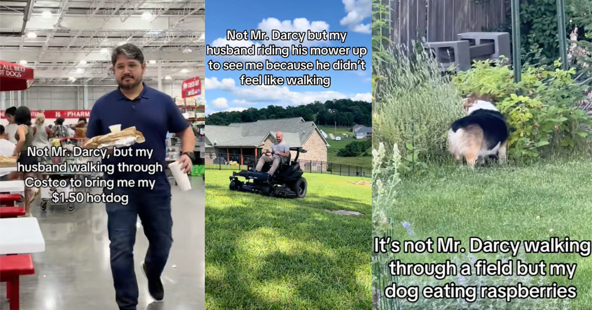 The 'Not Mr. Darcy, but…' meme has people showing viewers the cute ...