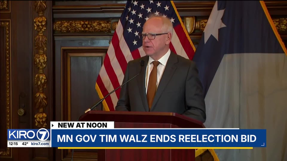 Video: MN Gov Tim Walz ends reelection bid
