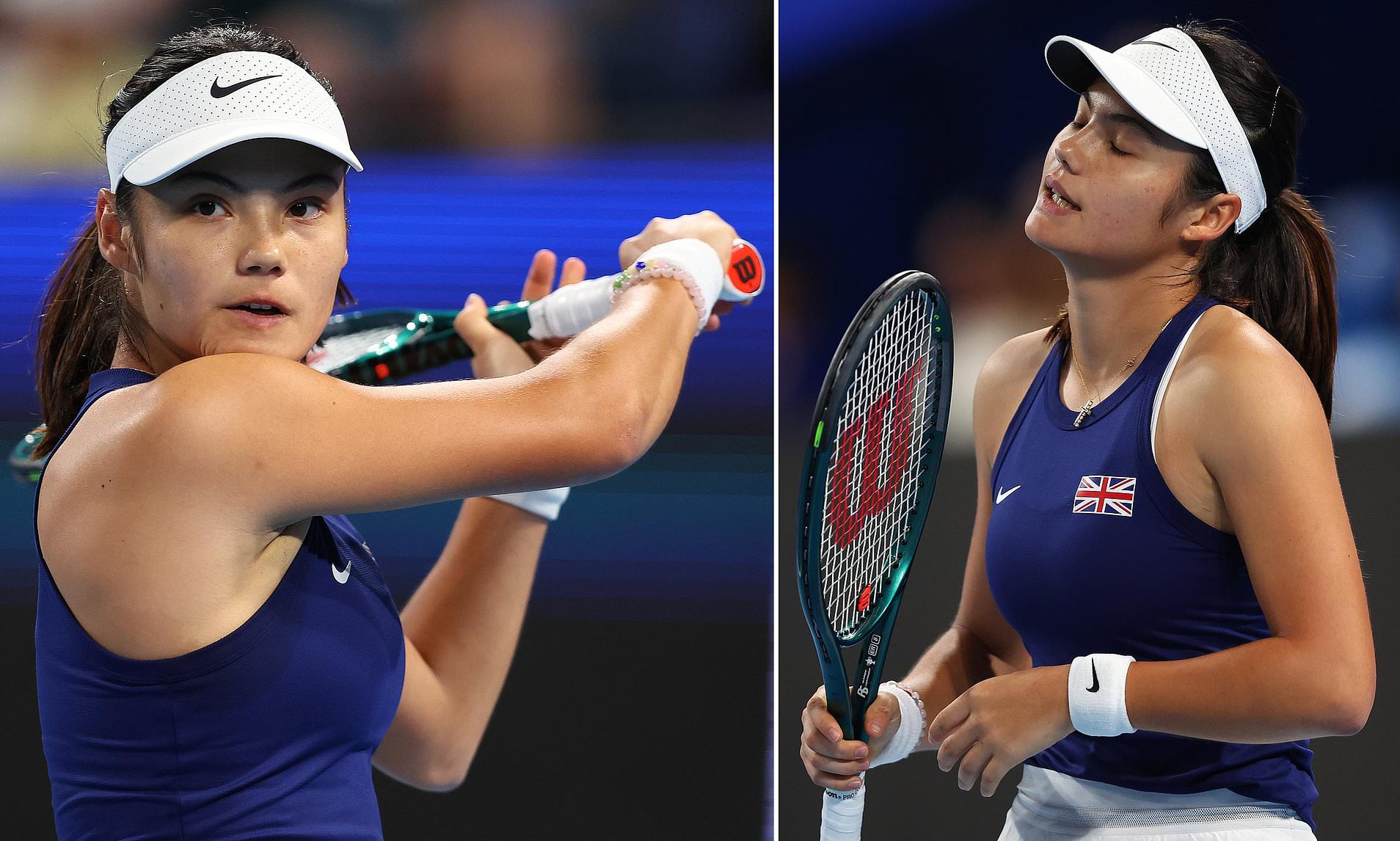 Emma Raducanu loses first match of the season - one day after injury ...