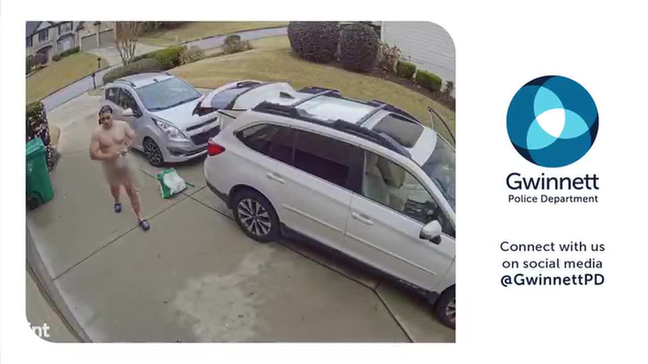 Car thief captured wearing nothing but tablecloth, Gwinnett County ...