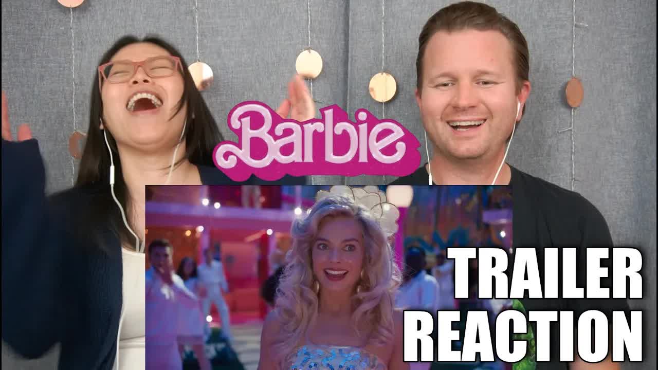 Barbie main trailer reaction // reaction & review